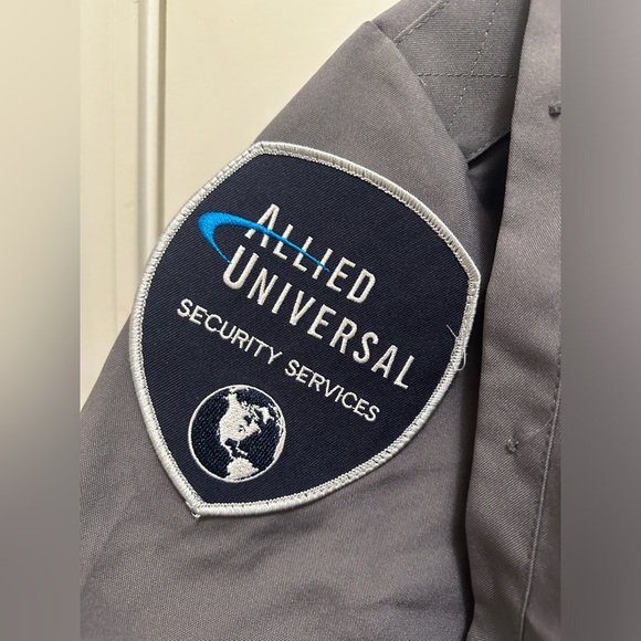 Shirts | Mens Allied Universal Security Services Grey Short Sleeve ...